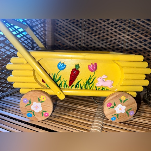 Handmade | Holiday | Vintage Spring Wooden Wagon | Poshmark